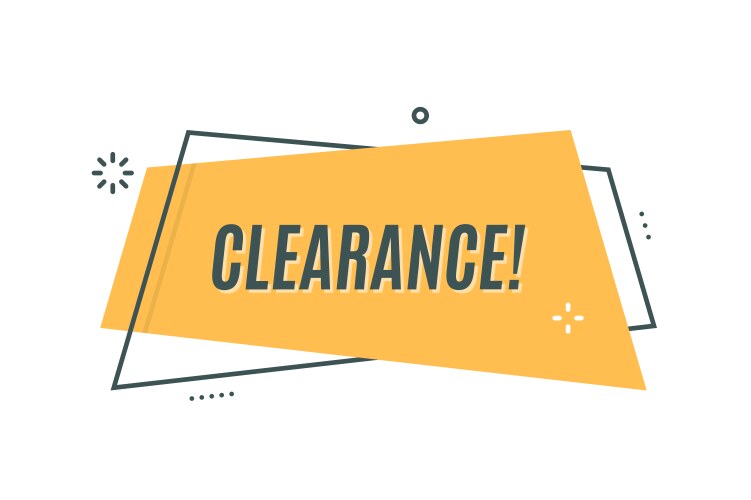 Flat linear promotion ribbon banner scroll price Vector Image