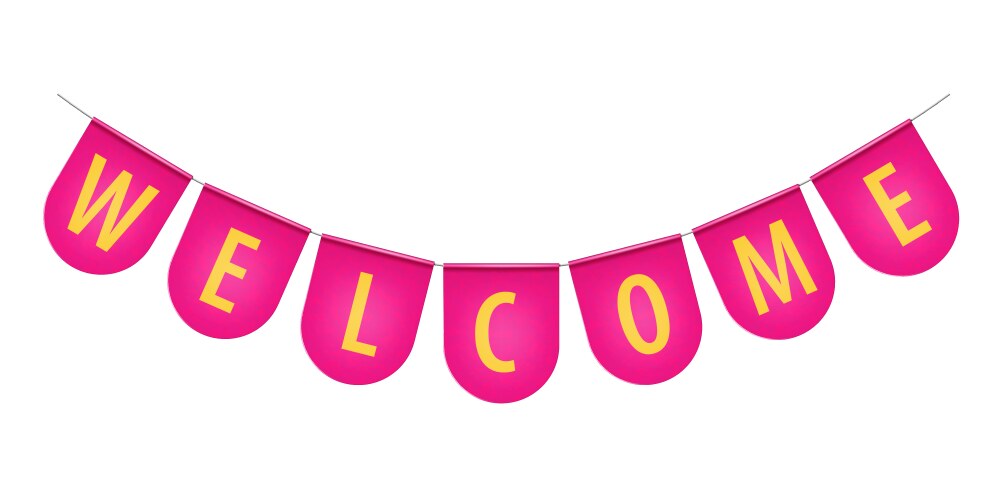 Pink Pennant Banner Vector Images (over 500)