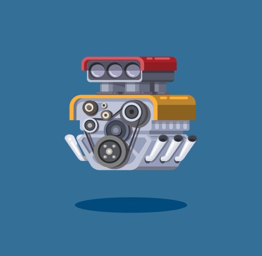 Supercharged Engine Vector Images (over 230)