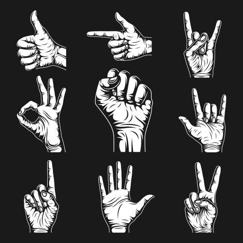 Devil Hand Gesture Vector Images (over 670)