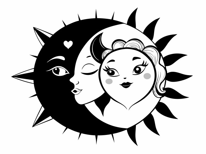 Sun Moon Vector Images (over 76,000)