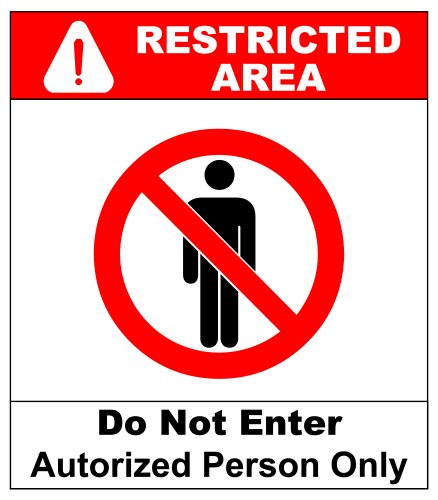 No cell phone use beyond this point sign Vector Image