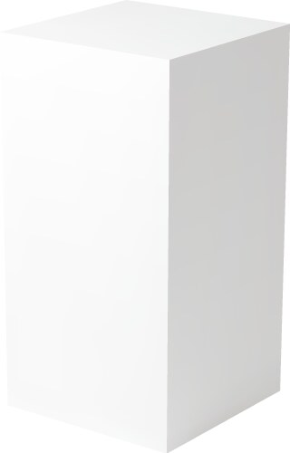 Vertical geometric figure template yellow cuboid Vector Image