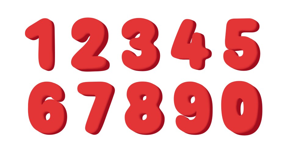 Number 1 Red Vector Images (over 11,000)