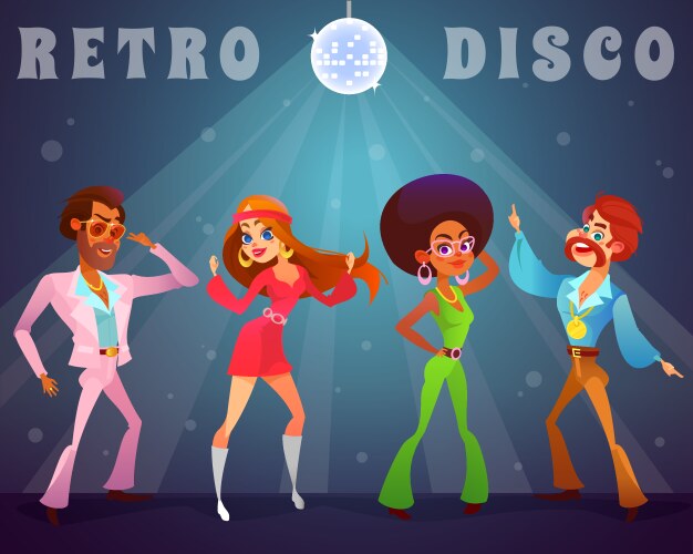 Cartoon retro of a man Royalty Free Vector Image