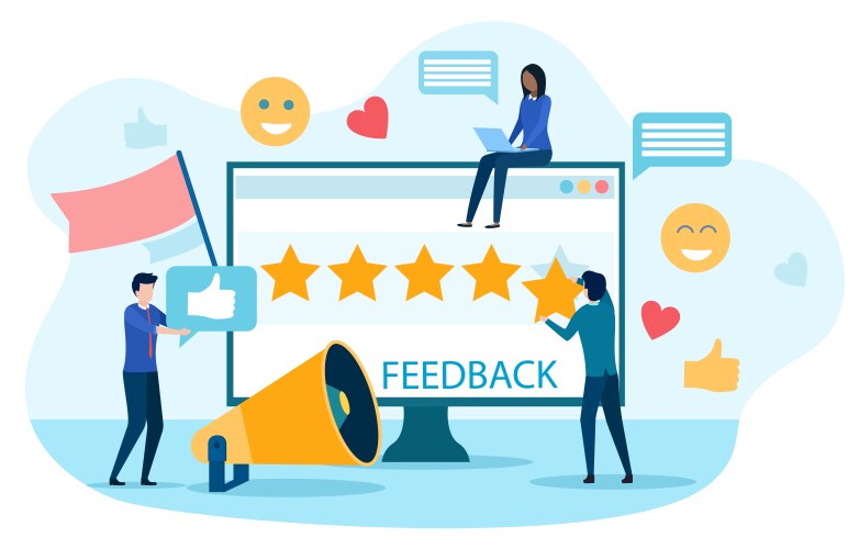 User feedback rating concept Royalty Free Vector Image