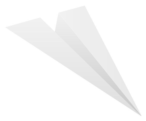 Folded paper plane Royalty Free Vector Image - VectorStock