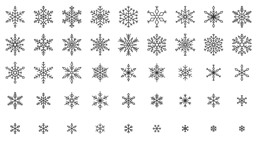 Snowflake Line Art Vector Images (over 21,000)