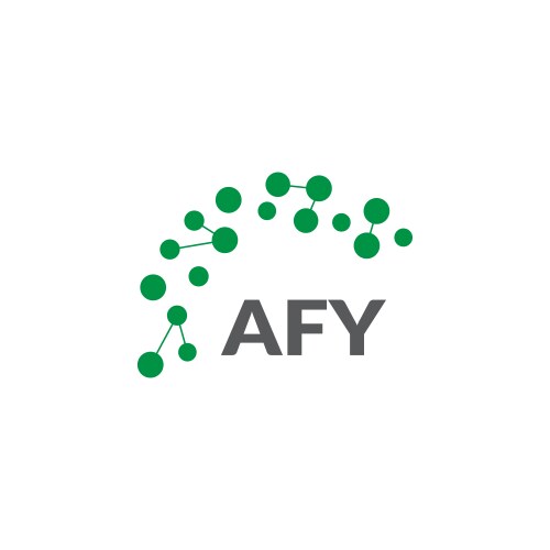 Anc letter logo design on white background Vector Image