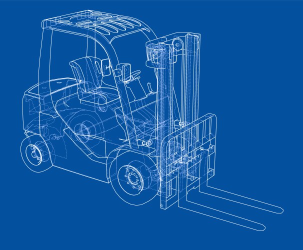 Forklift Drawing Lift Vector Images (over 610)