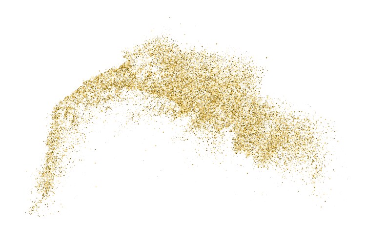 Gold glitter texture Royalty Free Vector Image