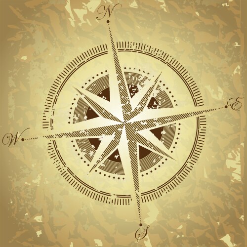 Old Map Compass Clip Art