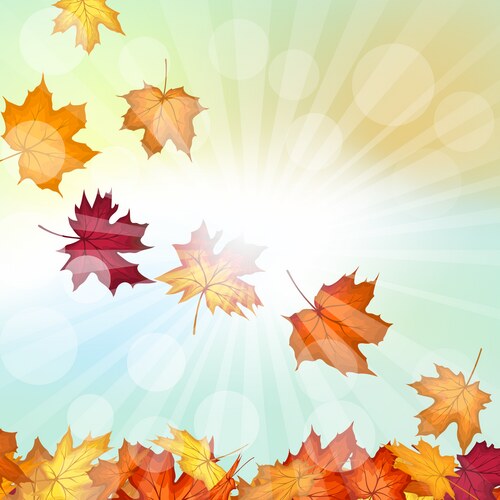 Fun of autumn Royalty Free Vector Image - VectorStock