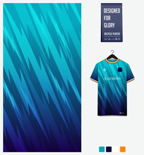 Sports pattern sublimation jersey design Vector Image