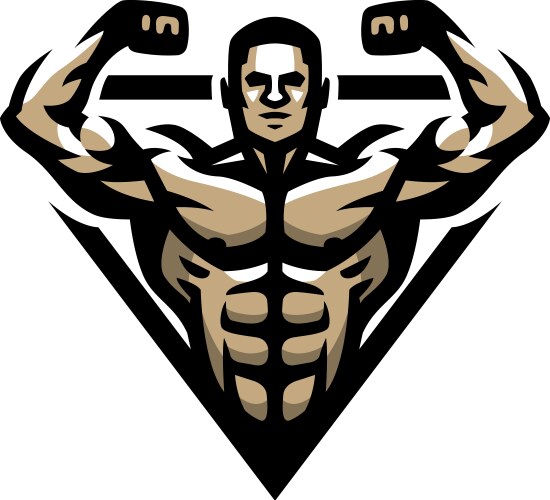 Front Double Bicep Drawing