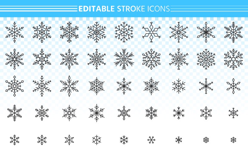 Simple Snowflake Vector Images (over 34,000)