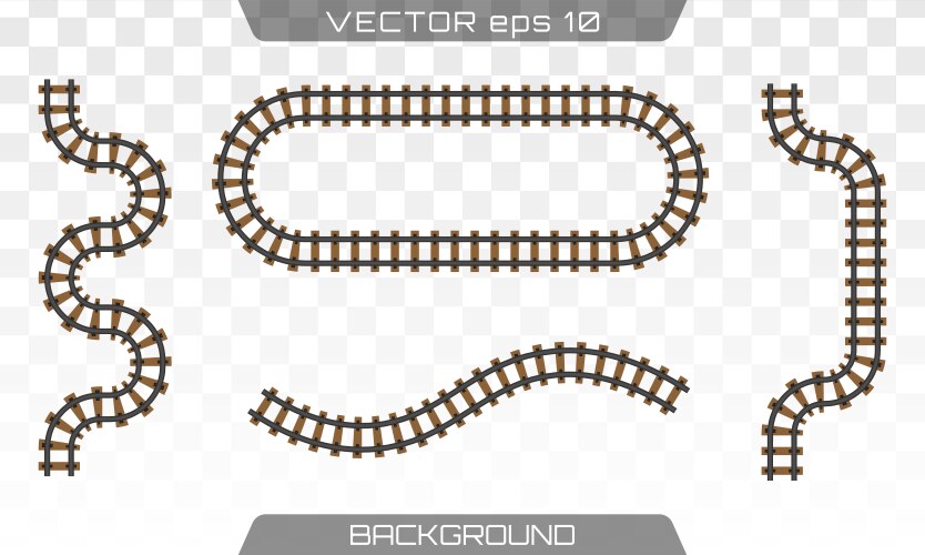 Straight tracks art design Royalty Free Vector Image
