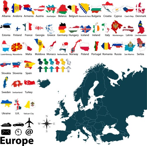 Flags of the world Royalty Free Vector Image - VectorStock