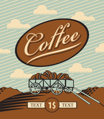 Retro coffee Royalty Free Vector Image - VectorStock