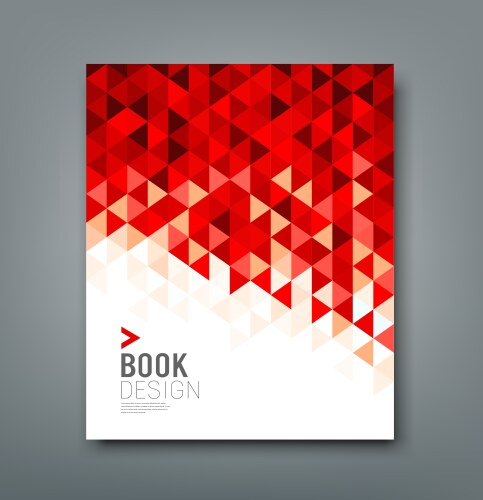 Cover report colorful geometric shapes background Vector Image