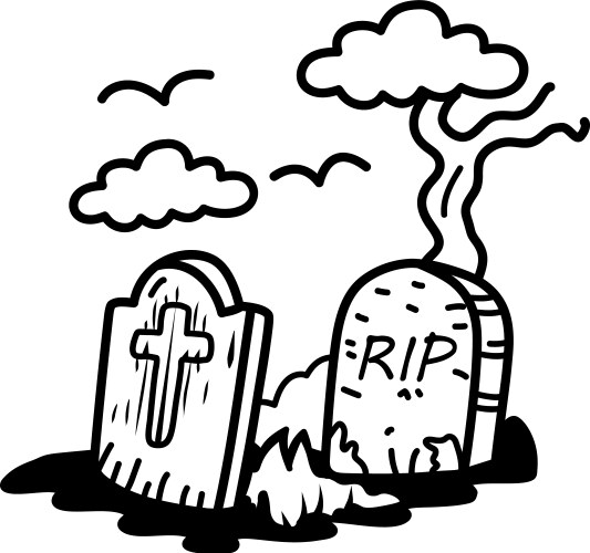 Graveyard Drawing Vector Images (over 5,900)