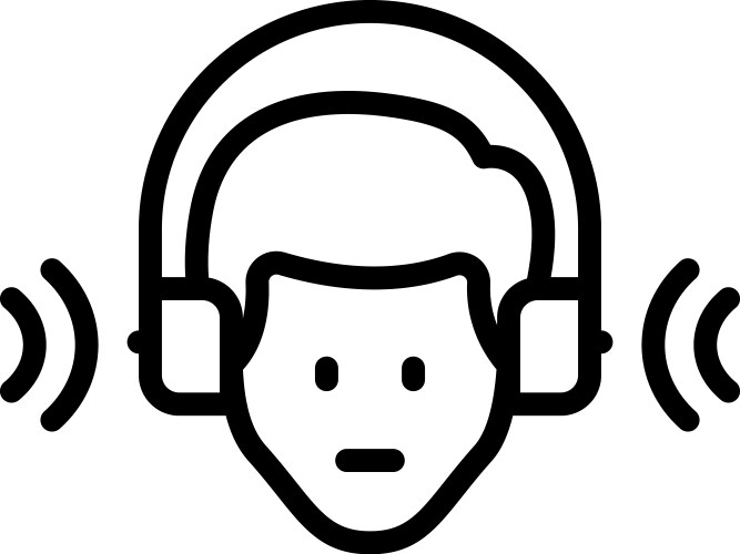 Listening Royalty Free Vector Image - VectorStock