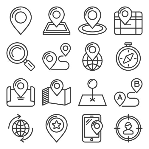 Arrows set on white background Royalty Free Vector Image