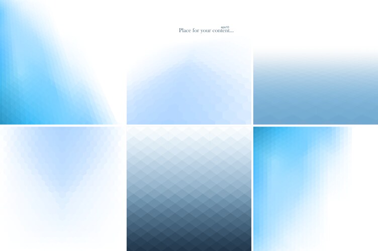 Empty blue studio abstract backgrounds Royalty Free Vector