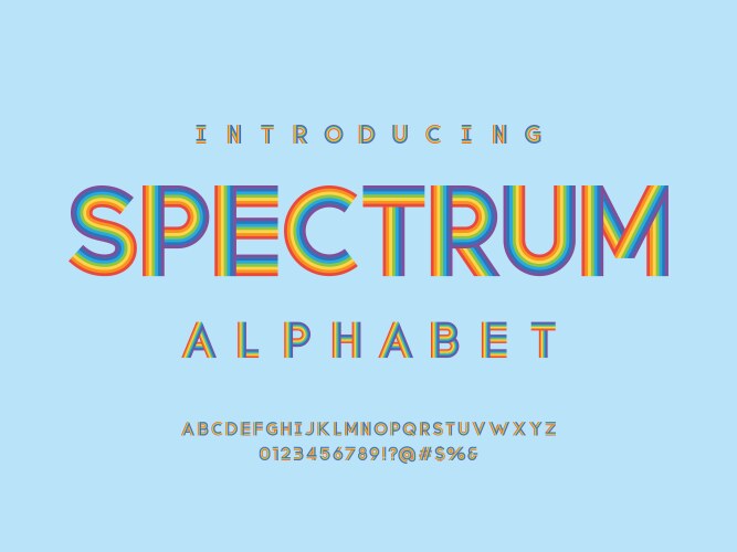 Topographic font Royalty Free Vector Image - VectorStock