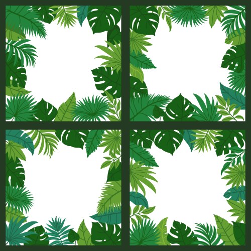 Jungle Leaves Cartoon Background Vector Images (over 6,500)