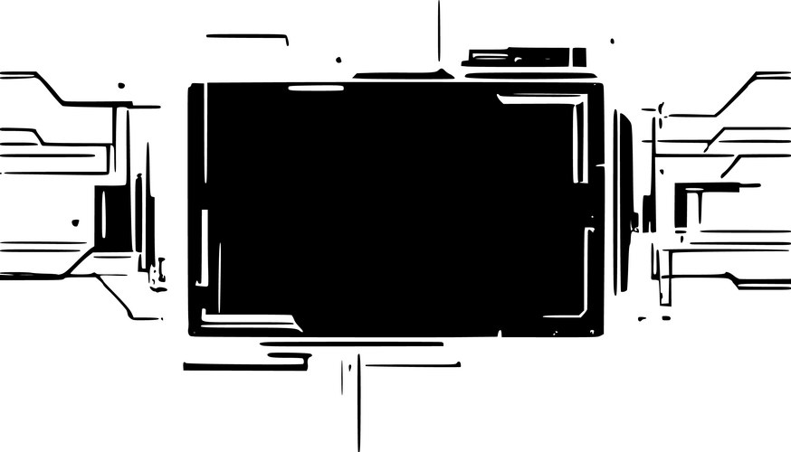 Integrated Circuit Board Silhouette – Royalty-Free Vector | VectorStock