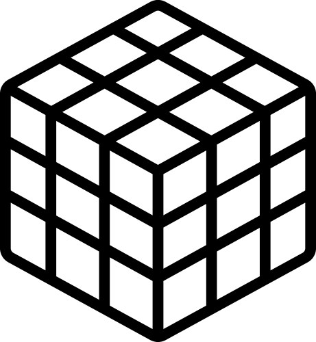 Rubik cube logo Vector Images & Graphics for Commercial Use | VectorStock