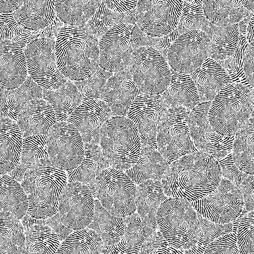 Black and white seamless pattern of fingerprints Vector Image Black and white seamless pattern of fingerprints Vector Image