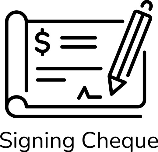 Signing Cheque Vector Images (over 2,500)
