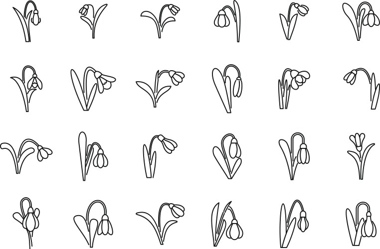 Flower Outline Spring Vector Images (over 76,000)
