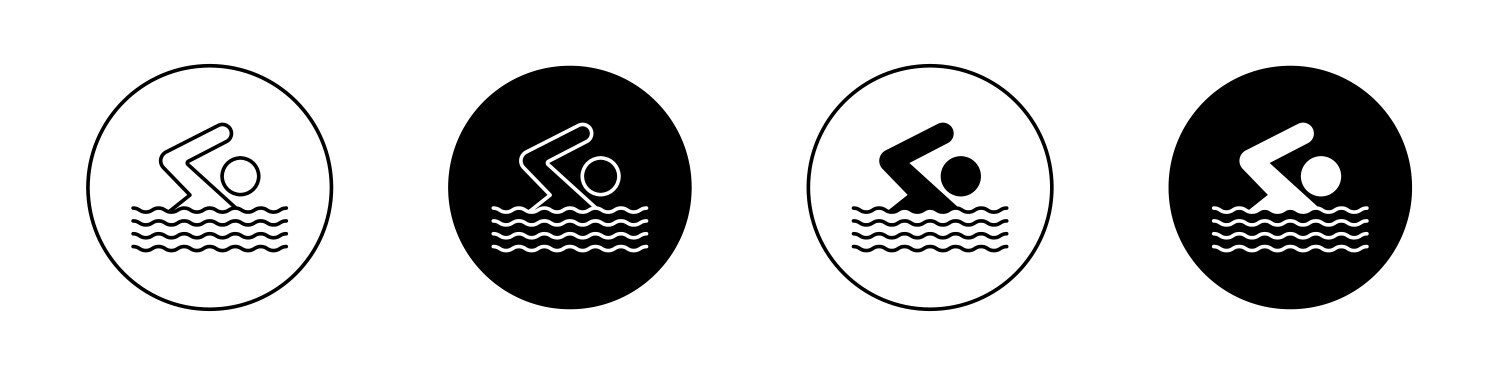Swimmer icon Royalty Free Vector Image - VectorStock