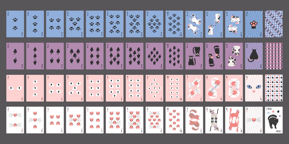 Playing Cards Full Set Vector Images (over 1,600)