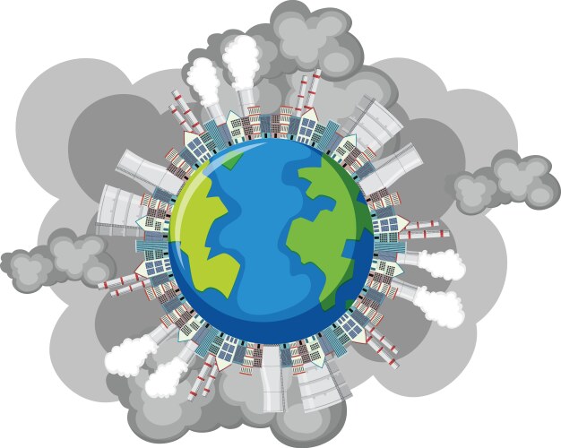Earth pollution clipart Vector Images & Graphics for Commercial Use ...