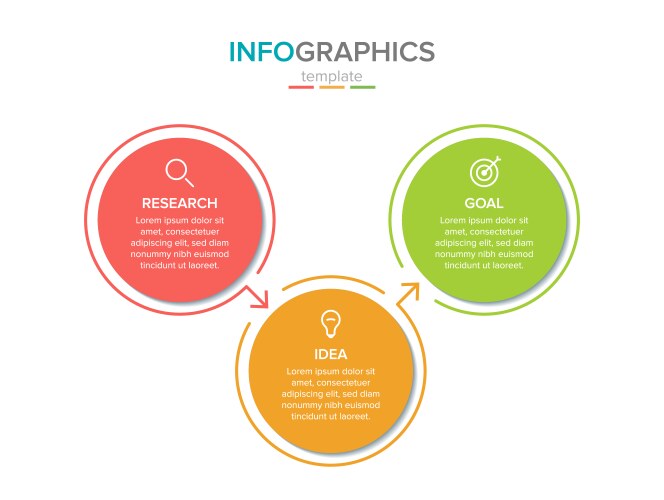 Infographic label template with icons 3 Royalty Free Vector