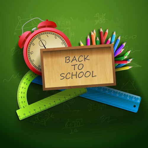Back to school seamless background Royalty Free Vector Image