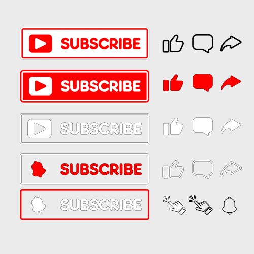 Youtube Subscribe Vector Images (over 1,000)