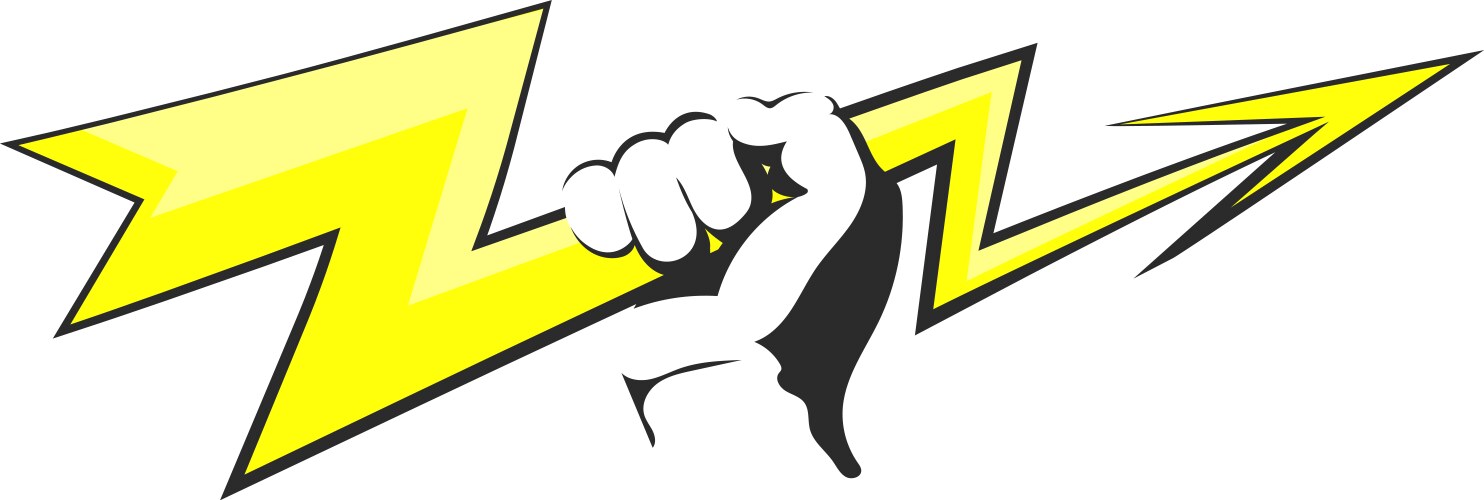 Lightning Bolt Hand Vector Images (over 2,600)