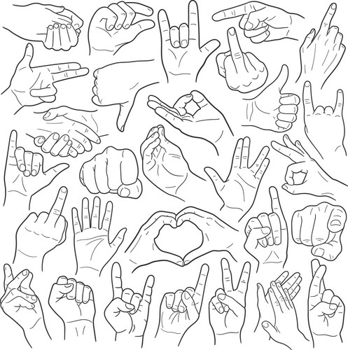 Middle Finger Outline Vector Images (over 630)