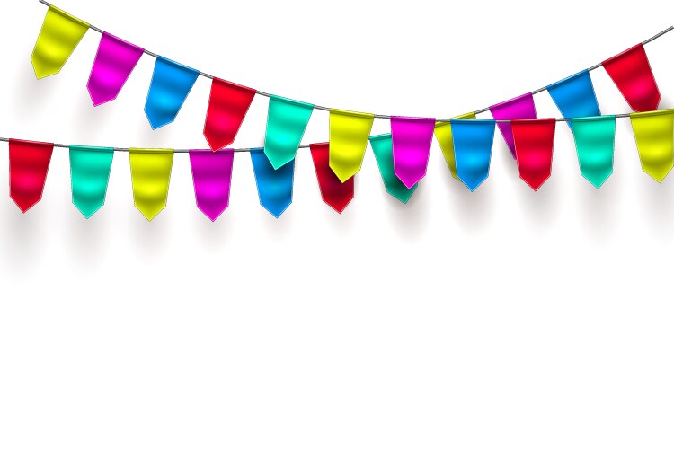 Bunting Flag Decoration Vector Images (over 18,000)