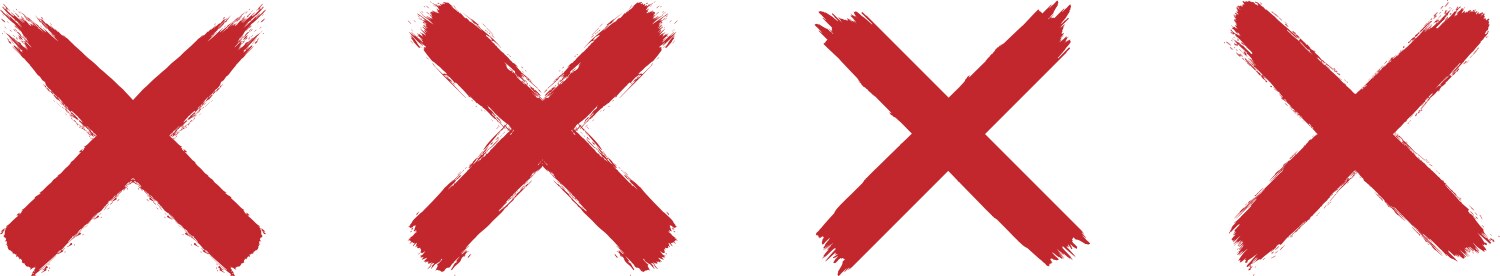 Painted Red X Vector Images (over 1,200)