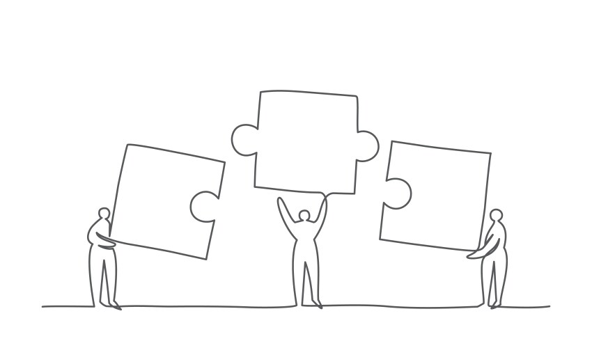 Line Drawing Puzzle Piece Vector Images (over 600)