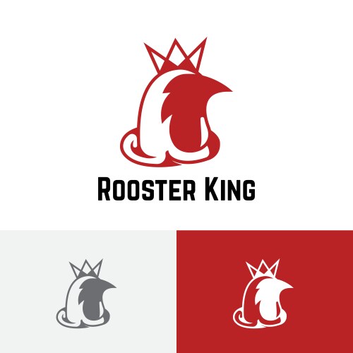 King rocket logo simple and crown Royalty Free Vector Image