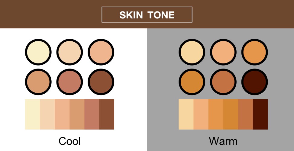 Color Palette for Dark Skin Vector Images (over 140)