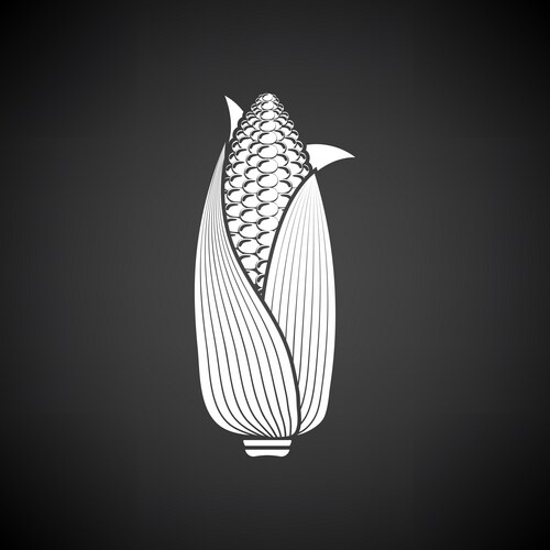 Corn art Royalty Free Vector Image - VectorStock