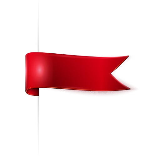 Red ribbon Royalty Free Vector Image - VectorStock